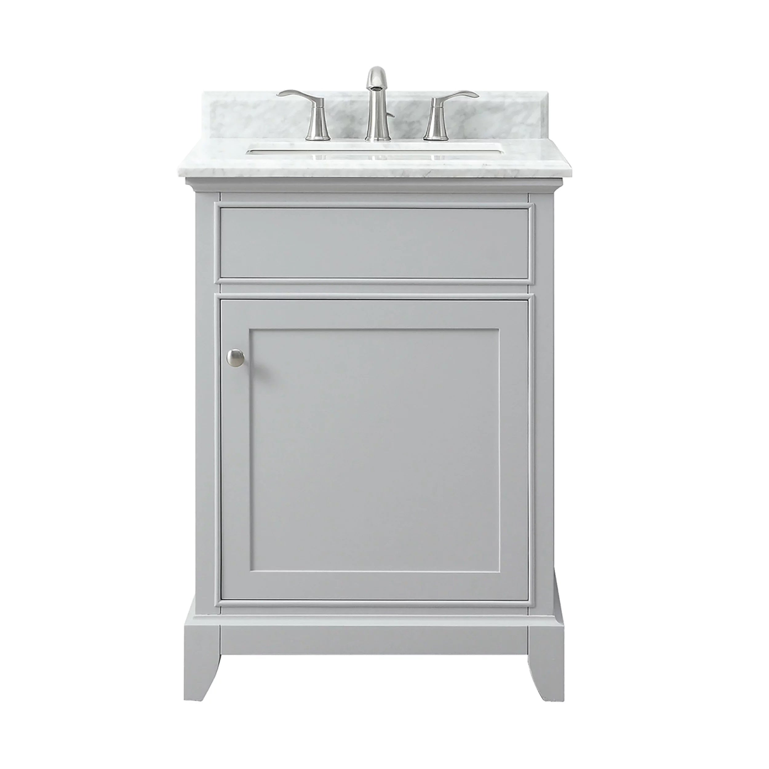 Studio Design Collection Aurora 25 in. Bathroom Vanity with Carrara Ma ...