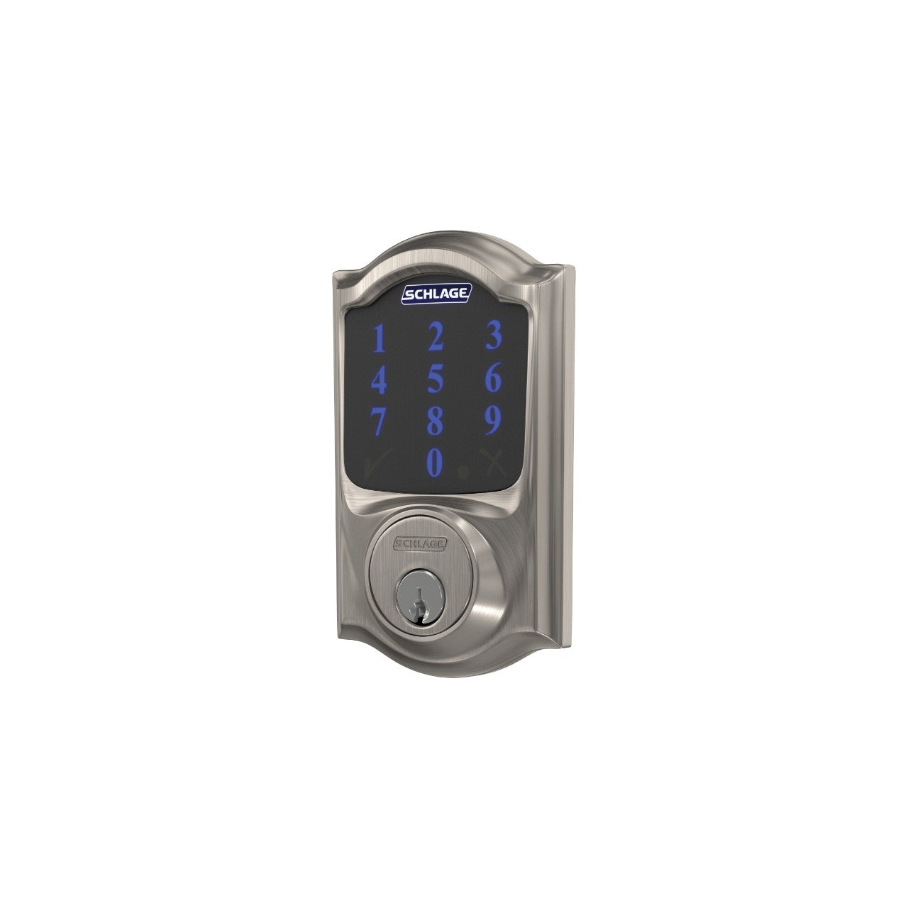 Schlage Camelot Aged Bronze Connect Smart Door Lock with Alarm (2-Pack ...
