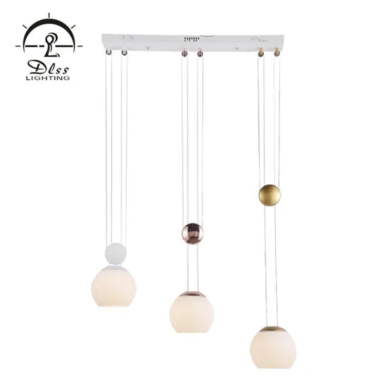 DLSS Lighting Beautiful Glass and Iron Globe Pemndant Lamp – Super Arbor