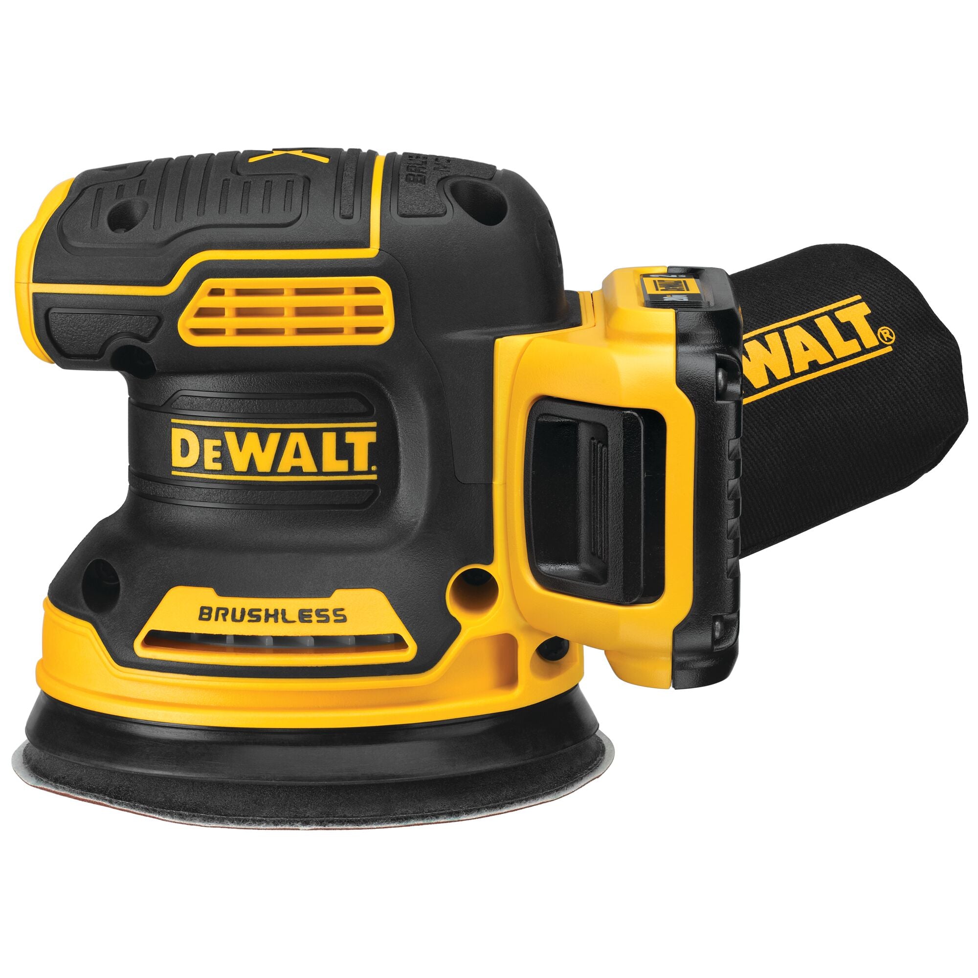 DEWALT 20-Volt Brushless Cordless Random Orbital Sander with Bag ...