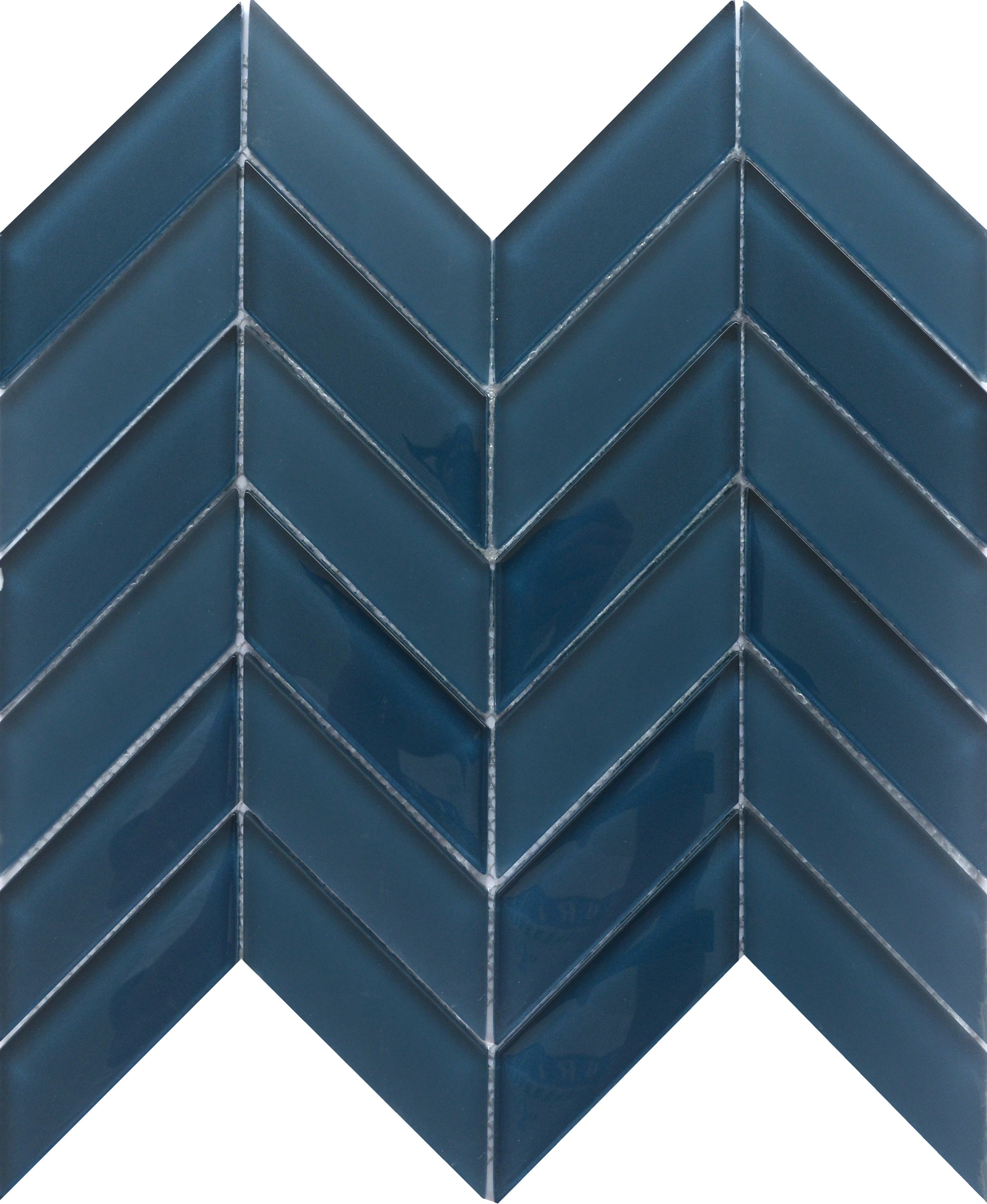Emser Edge Chevron Glass Mosaic Tile, Cream – 10-Pack (10 in. x 12 in ...