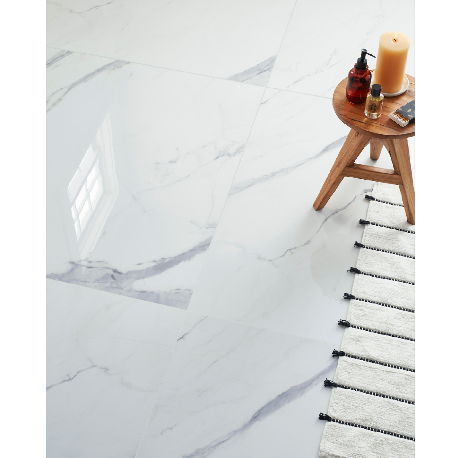 Elite Renoir Polished Porcelain Wall and Floor Tile - 48 x 48 in ...