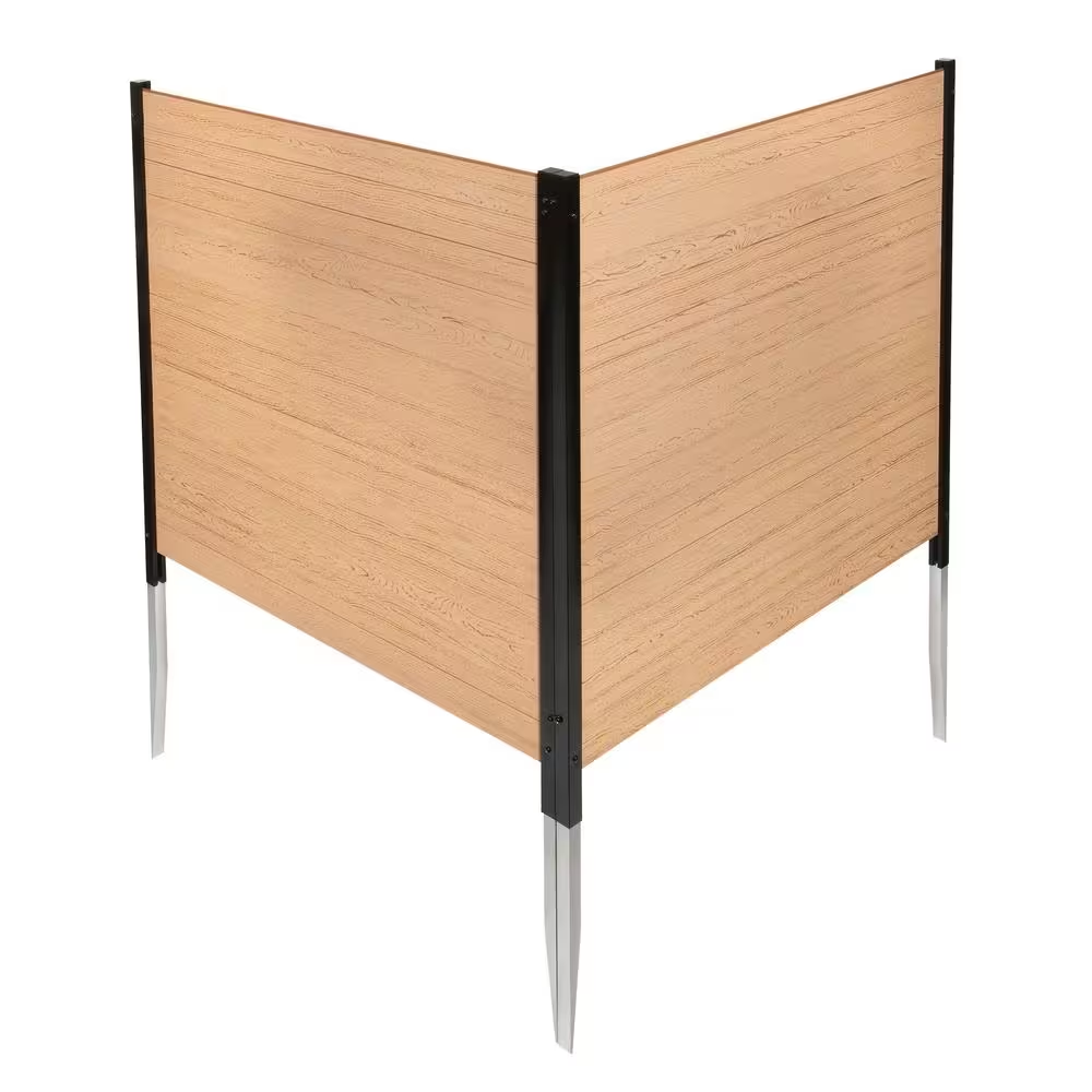 Enclo Privacy Screens Lincoln 3.5 ft x 3.6 ft. Cedar Vinyl Privacy Scr ...