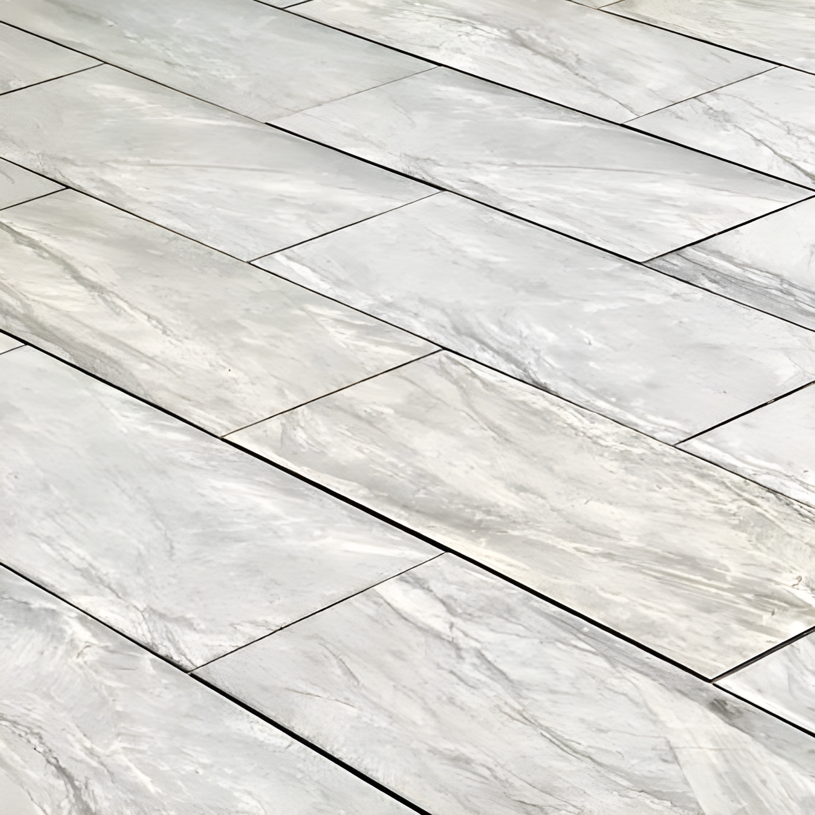 Hillside Gray 12 in. x 24 in. Matte Porcelain Stone Look Floor and Wal ...