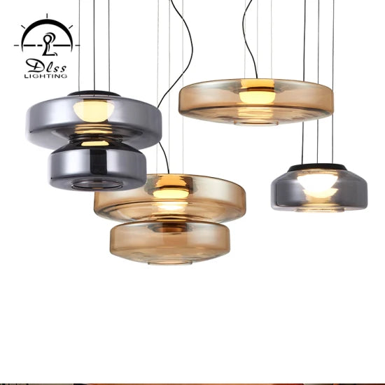 DLSS Lighting Hot Sell Modern Metal Glass LED Chandelier& Pendant Ligh ...