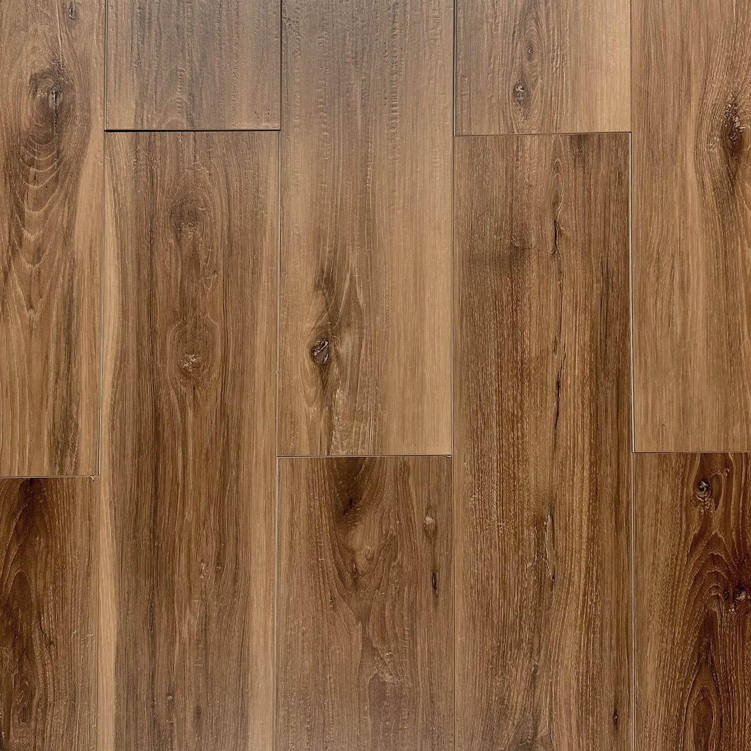 Saddleback Natural Hickory 22 MIL x 7.1 in W x 48 in L Click Lock Wate ...