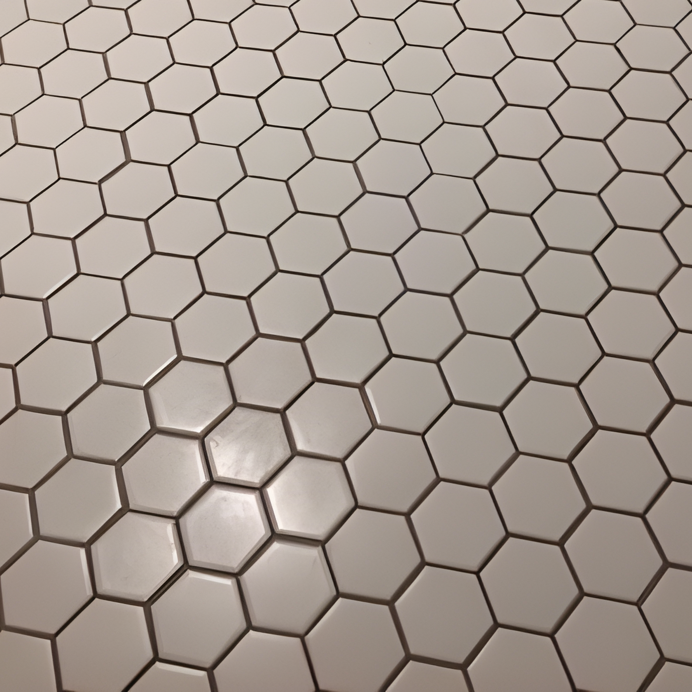 Metro 2" Hex Matte White 11-1/8 in. x 12-5/8 in. Porcelain Mosaic Tile ...