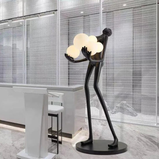 DLSS Modern Style Interior-Lighting Hotel Standing Light Model Man LED ...