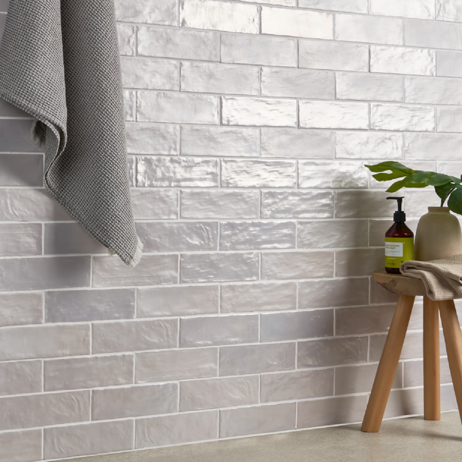 Montauk Fog Gray 4x4 Mixed Finish Ceramic Tile – Super Arbor