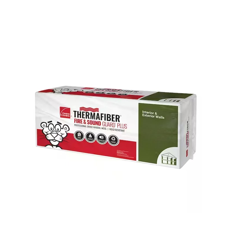 Owens Corning R-13 Thermafiber Fire and Sound Guard Plus Mineral Wool ...