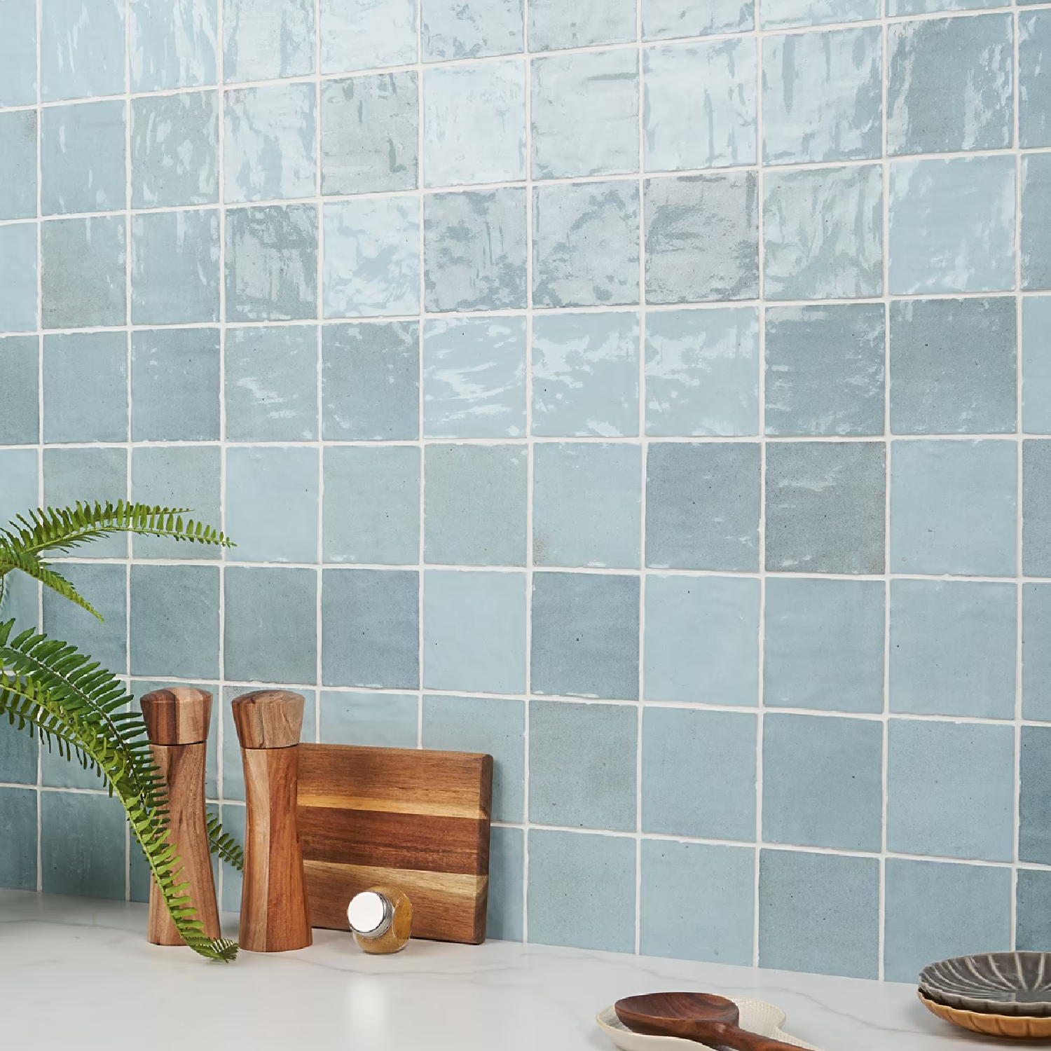Portmore Sky Blue 4x4 Glazed Ceramic Tile – Super Arbor