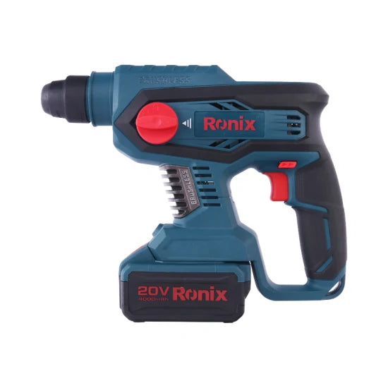 Ronix 8910K Rechargeable Brushless 20V Cordless Li-ion Battery Rotary ...
