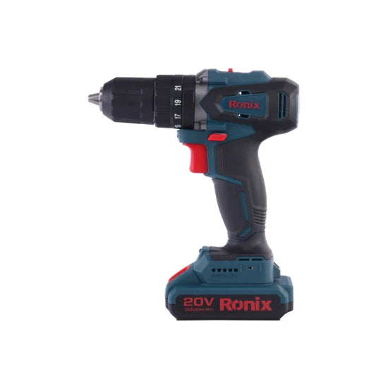 Ronix Model 8900K 20V 2A Brushless Cordless Drill Power Hammer Drills ...