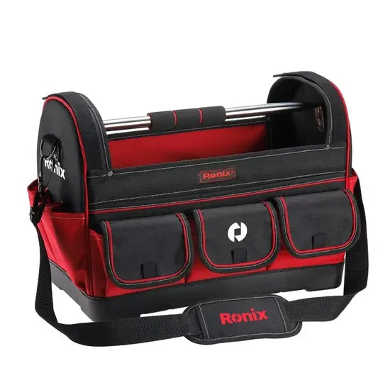 Ronix Rh-9145 17" Tool Bag with 15 Compartments Durable Large Compartm ...