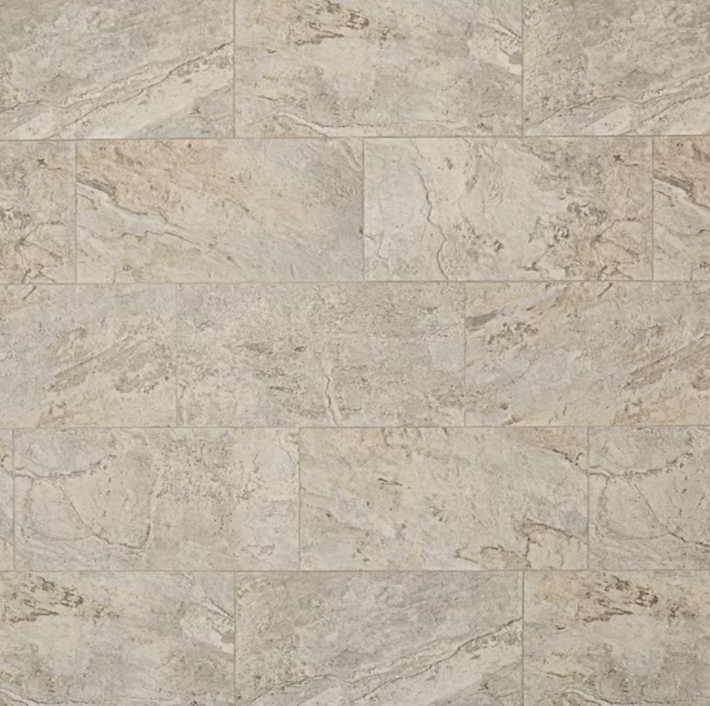 STAINMASTER (Sample) Midtown Slate Waterproof Marble-Look Glue-Down Sh ...