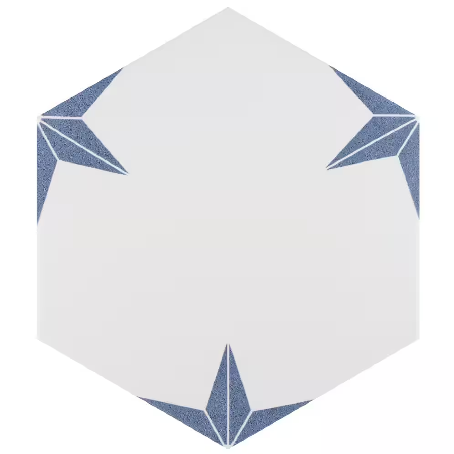 Stella Hex Azul 8-5/8 in. x 9-7/8 in. Porcelain Floor and Wall Tile (1 ...