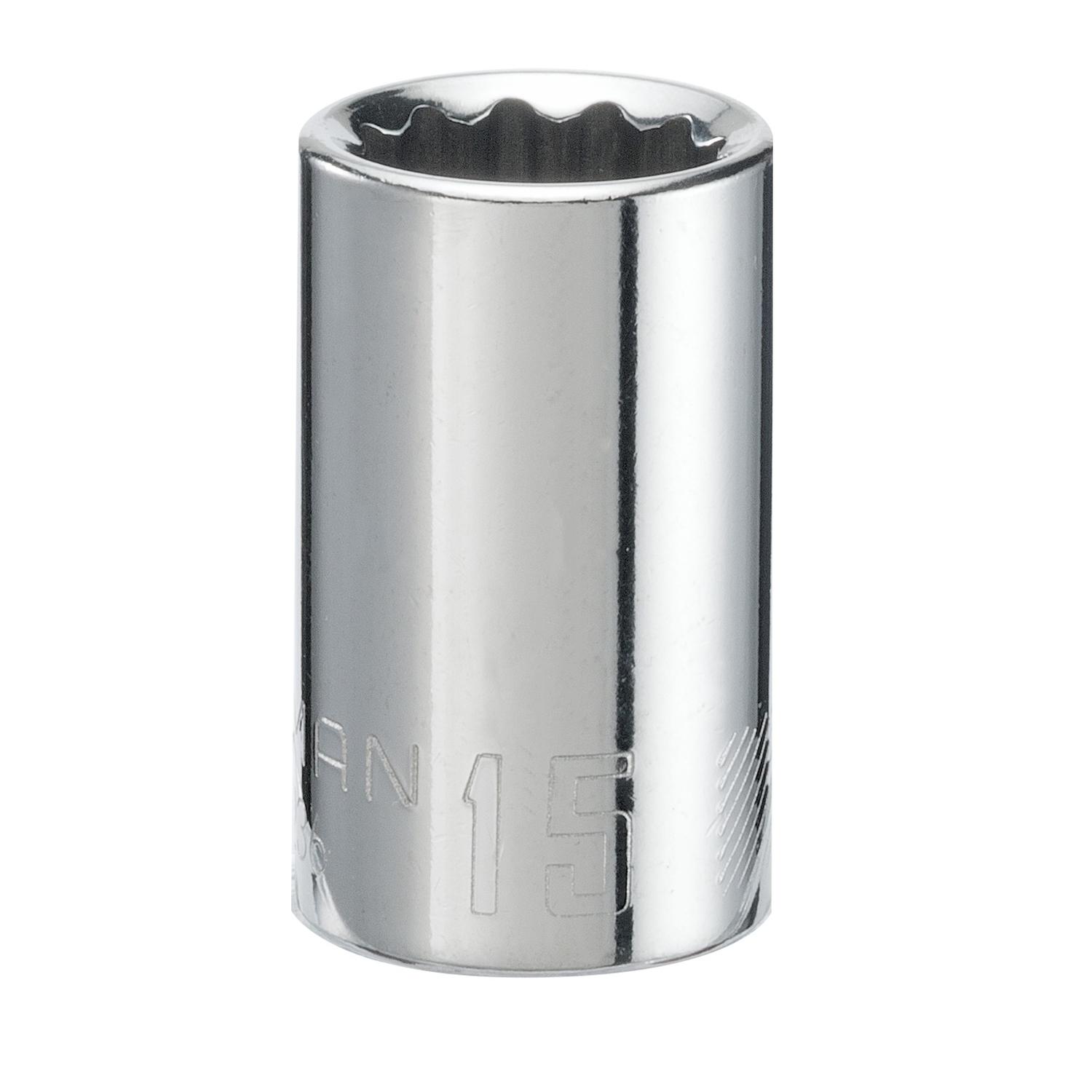 Craftsman 15 mm X 1/2 in. Drive 12 Point Shallow Socket – Super Arbor