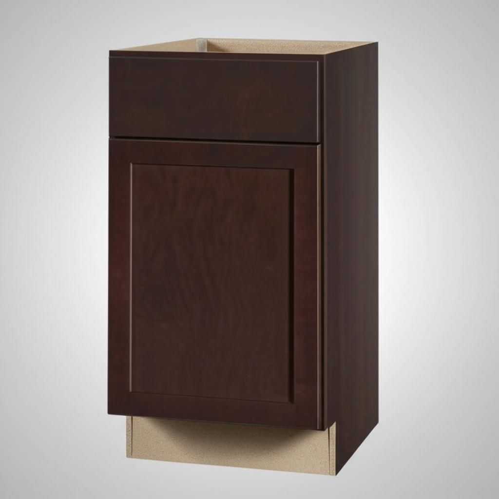 Hampton Bay Shaker Java Base Kitchen Cabinet with Ball-Bearing Drawer ...