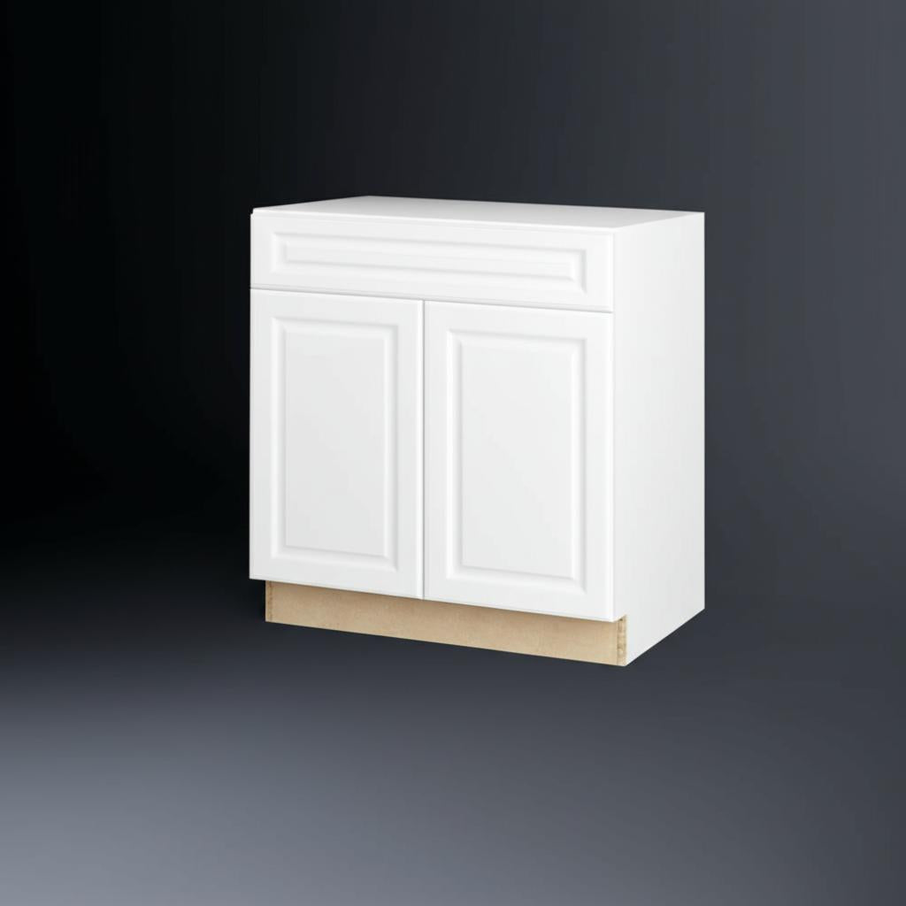 Hampton Bay Designer Series Elgin White Sink Base Kitchen Cabinet ...