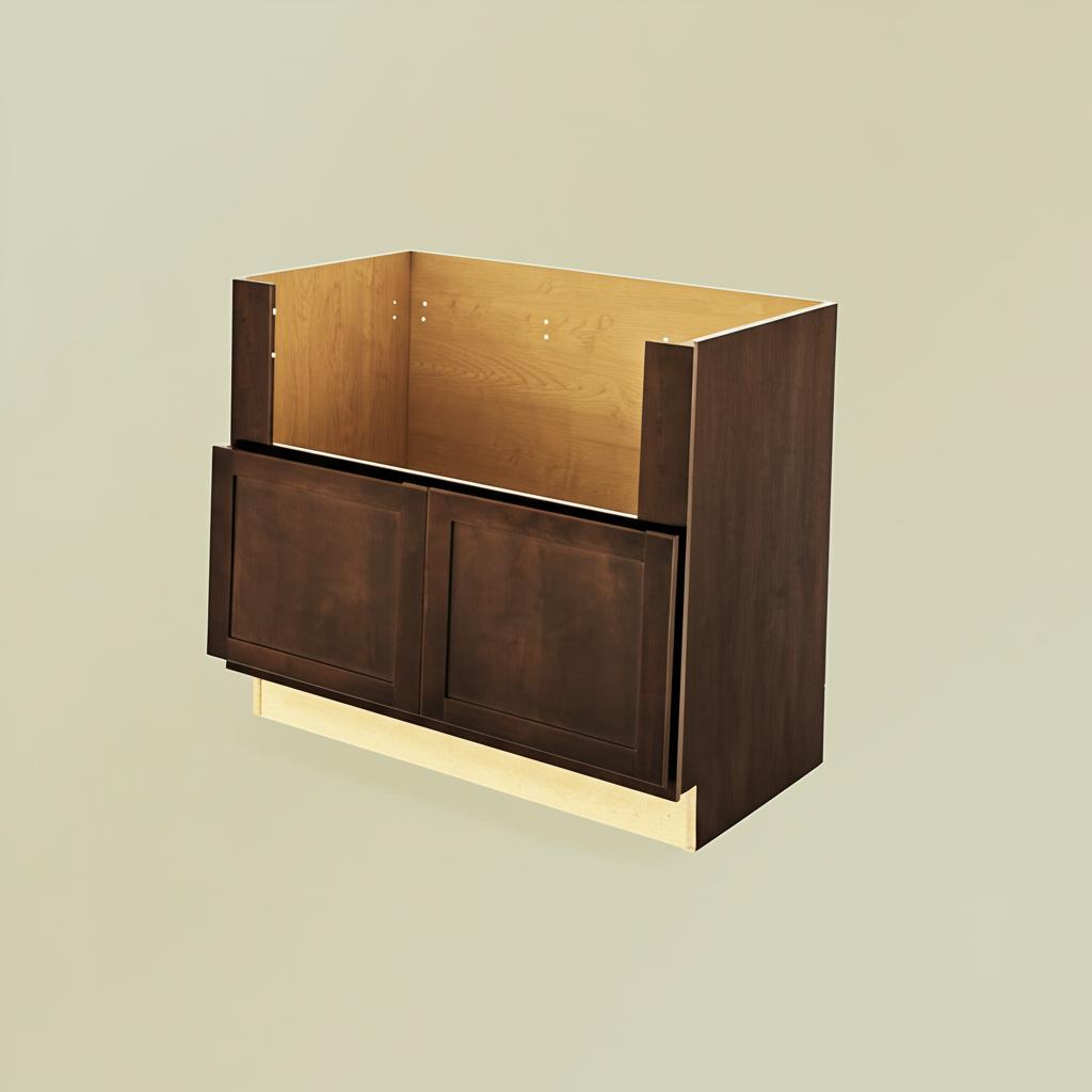 Hampton Bay Shaker Java Sink Base Cabinet - 36" x 24" x 34.5" – Super Arbor