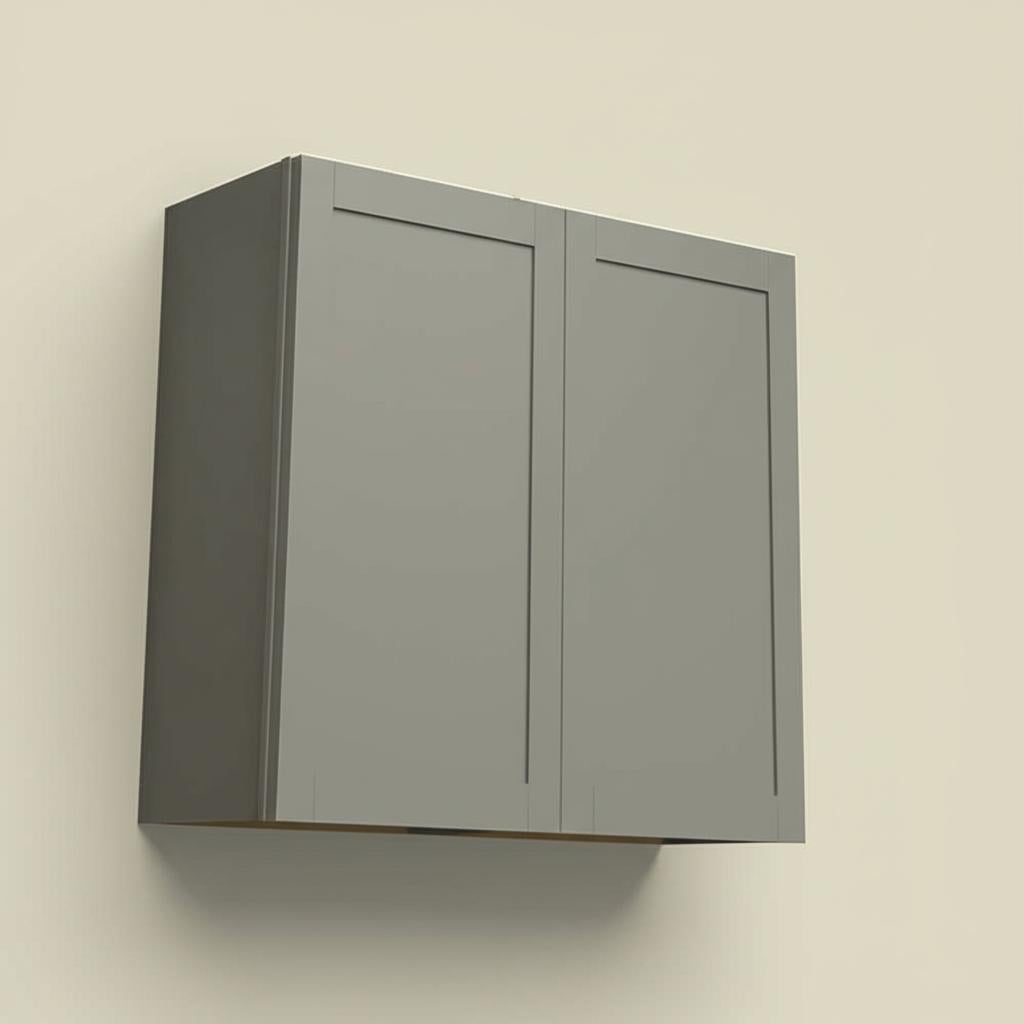 Hampton Bay Westfield Dusk Gray Shaker Wall Kitchen Cabinet - 36x12x36 ...