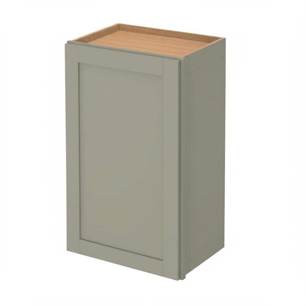 Hampton Bay Westfield Dusk Gray Shaker Wall Kitchen Cabinet - 18" W x ...