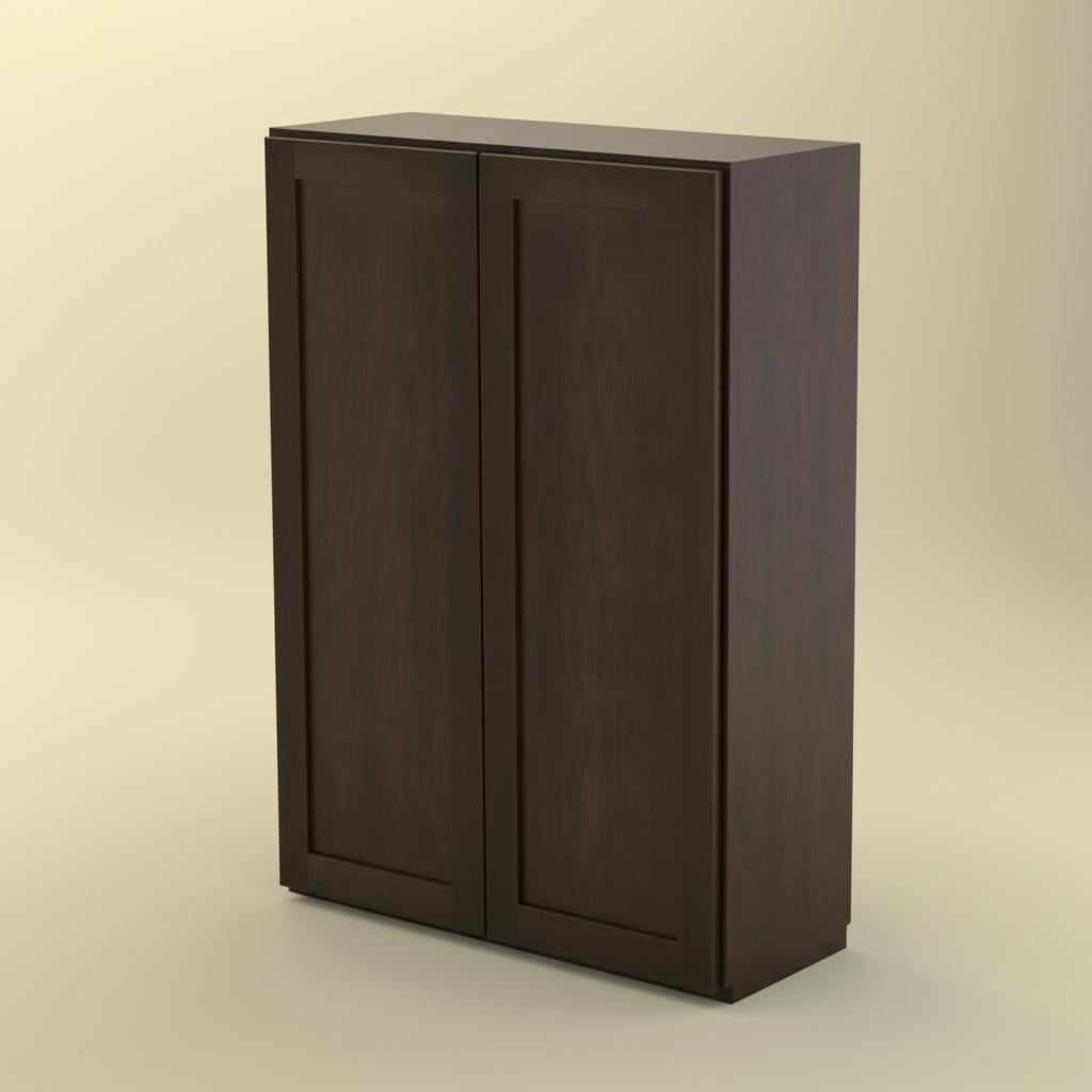 Hampton Bay Shaker Java Wall Kitchen Cabinet - 27" x 12" x 36" – Super ...