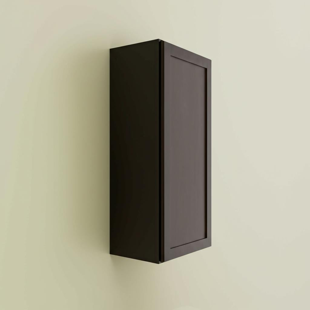 Hampton Bay Shaker Java Wall Kitchen Cabinet - 18" W x 12" D x 36" H ...