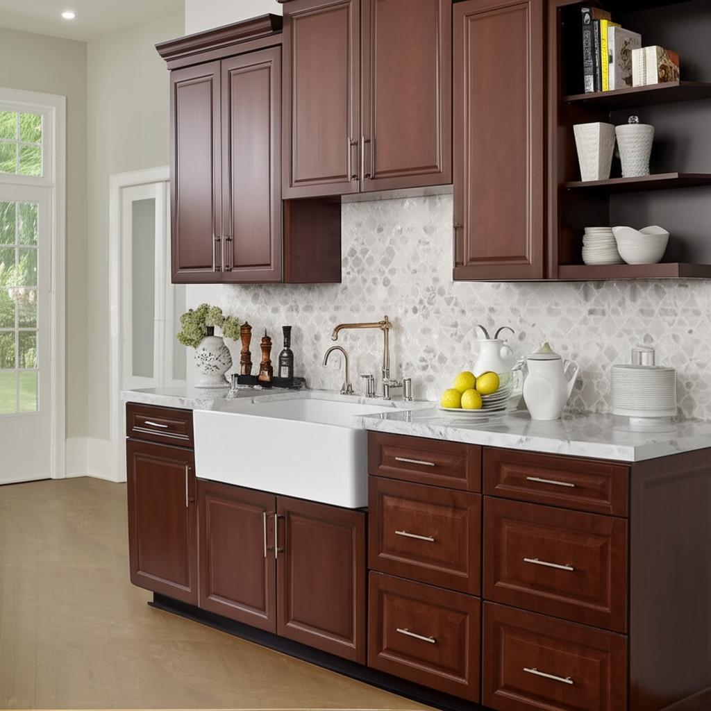 Hampton Bay Benton Assembled Wall Cabinet in Amber - 24x30x12 in ...