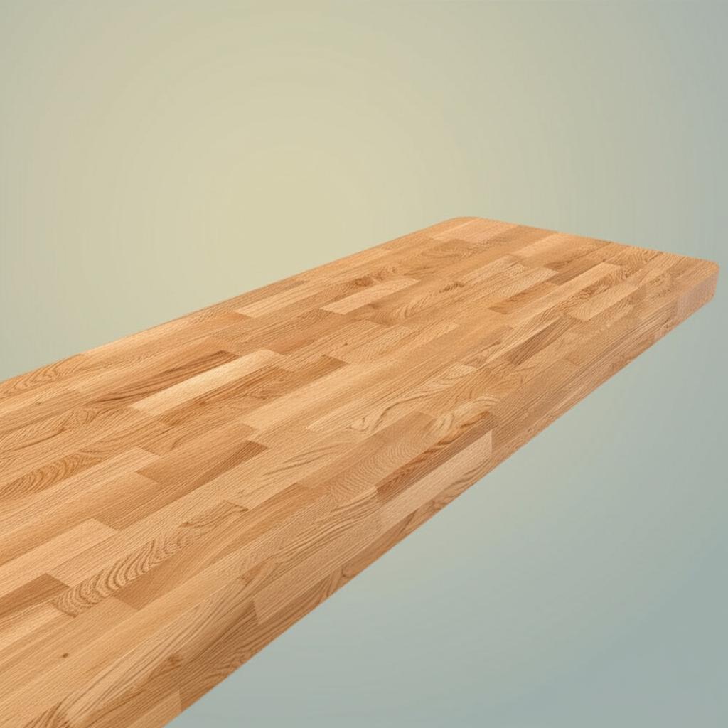 Hampton Bay Finished Engineered Oak Butcher Block Countertop - 6 ft. x ...