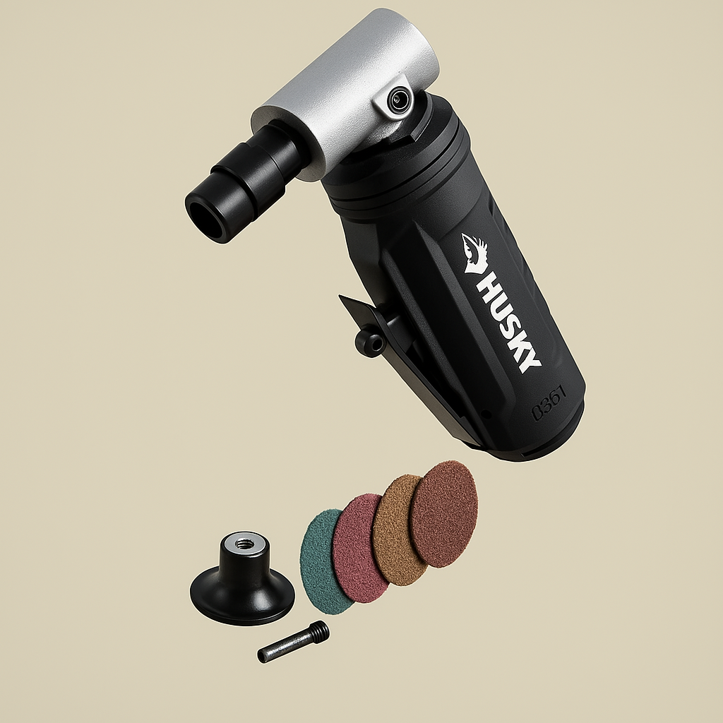 Husky 1/4 in. Angle Die Grinder with Accessory Kit – Super Arbor