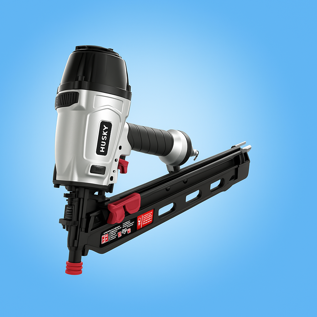 Husky Pneumatic 21° Framing Nailer and Mini Palm Nailer Kit – Super Arbor