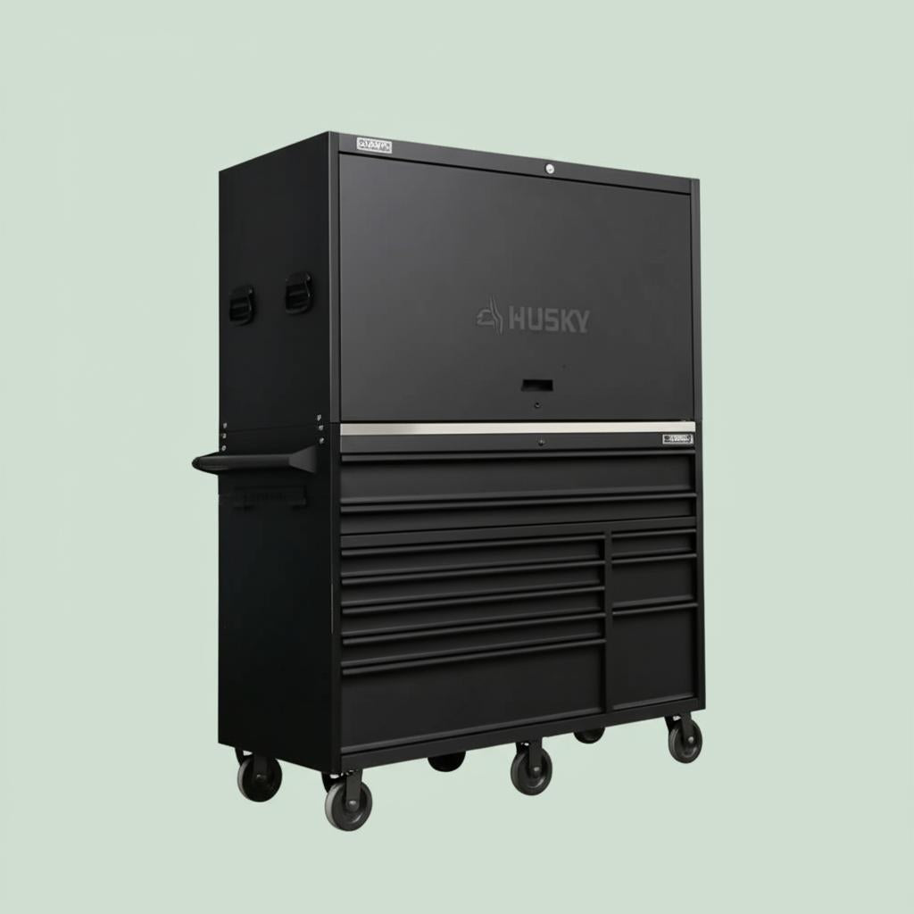 Husky 62" Heavy-Duty Mobile Workbench with Hutch – Super Arbor