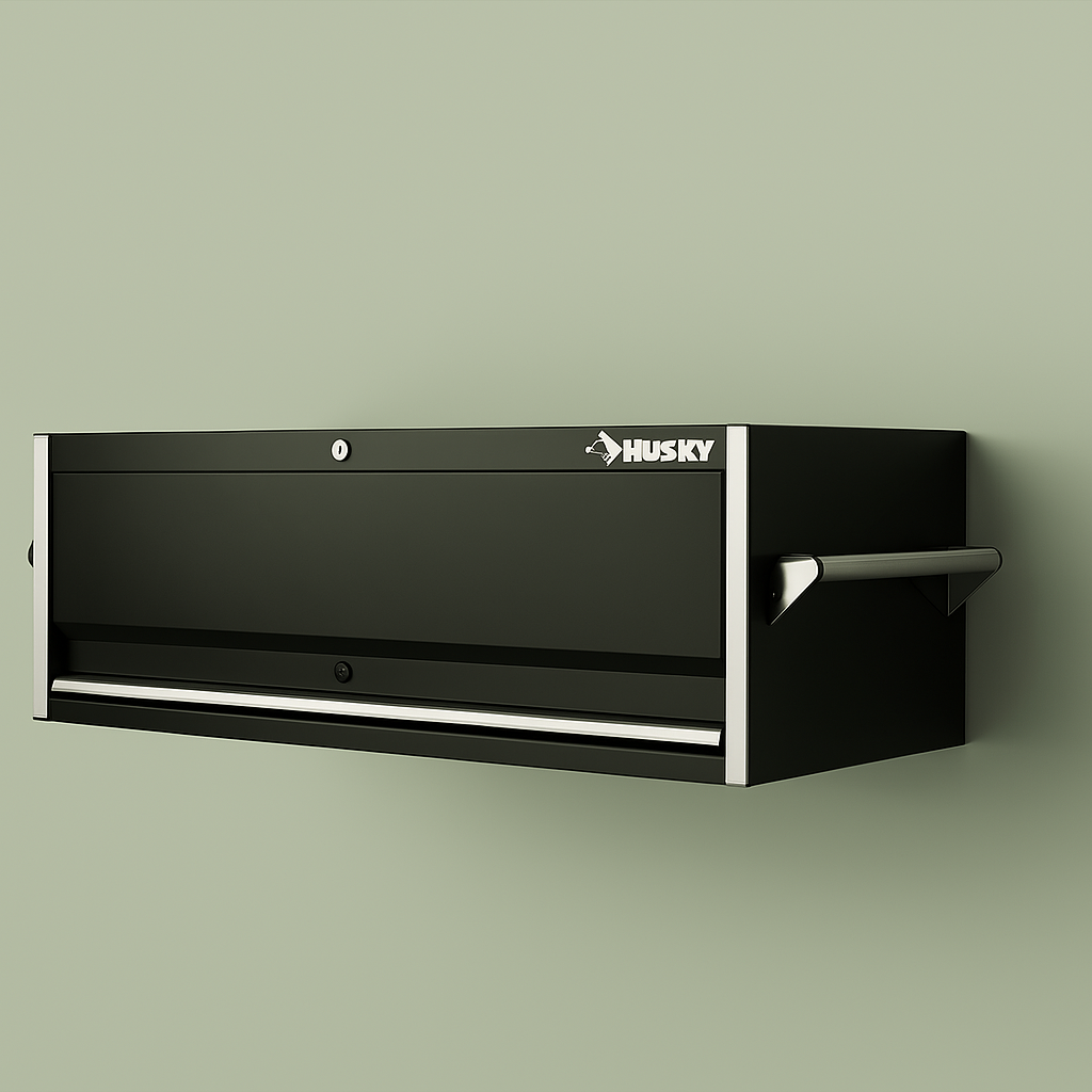 Husky 63.5 in. W Professional Duty Workbench Top Locker in Black (2-Pa ...