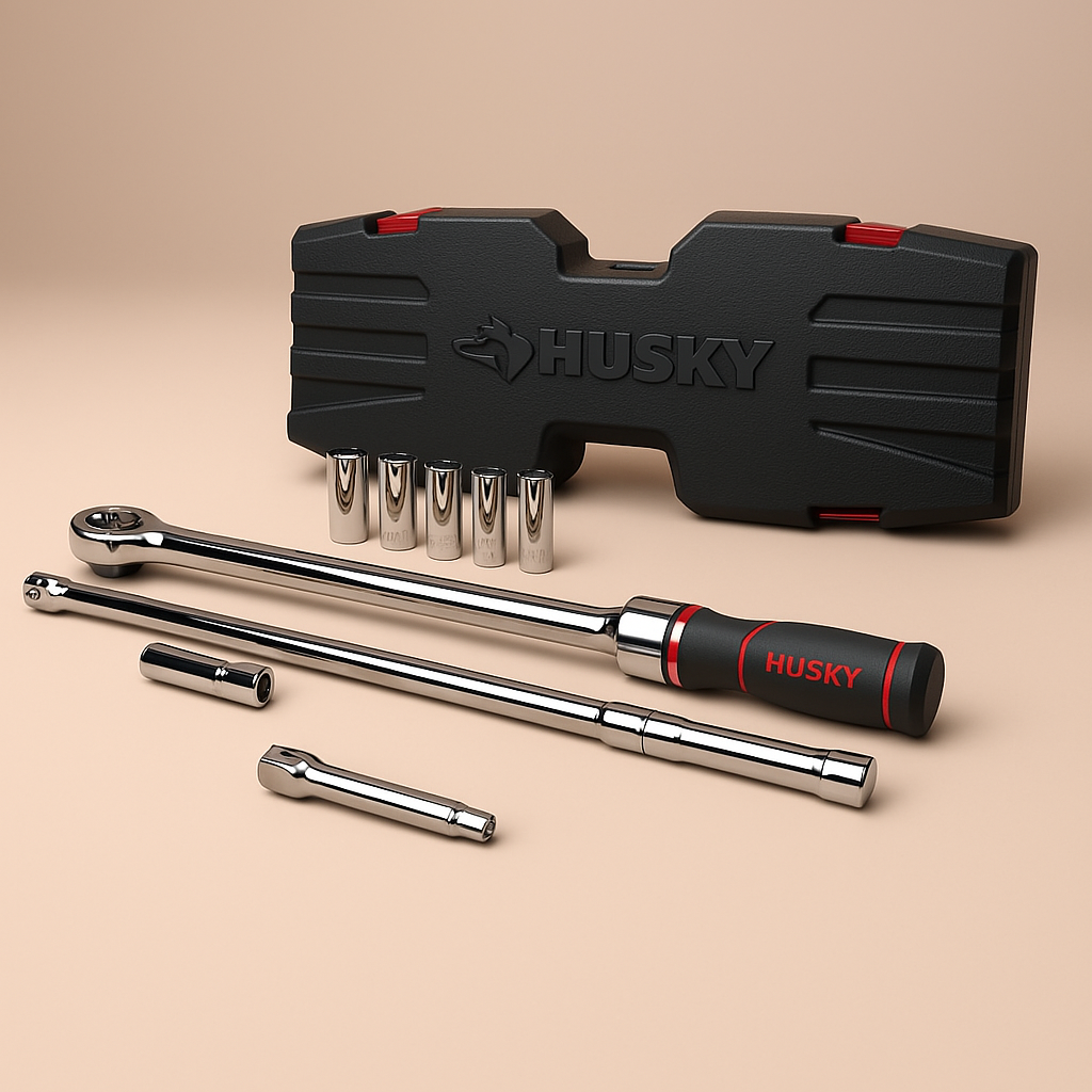 Husky 9-Piece Tire Change Kit with Torque Wrench and Sockets – Super Arbor