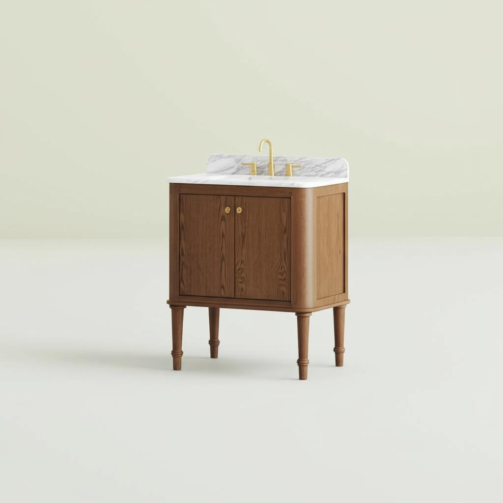 Home Decorators Collection Collette 30" Single Sink Vanity in Cinnamon ...
