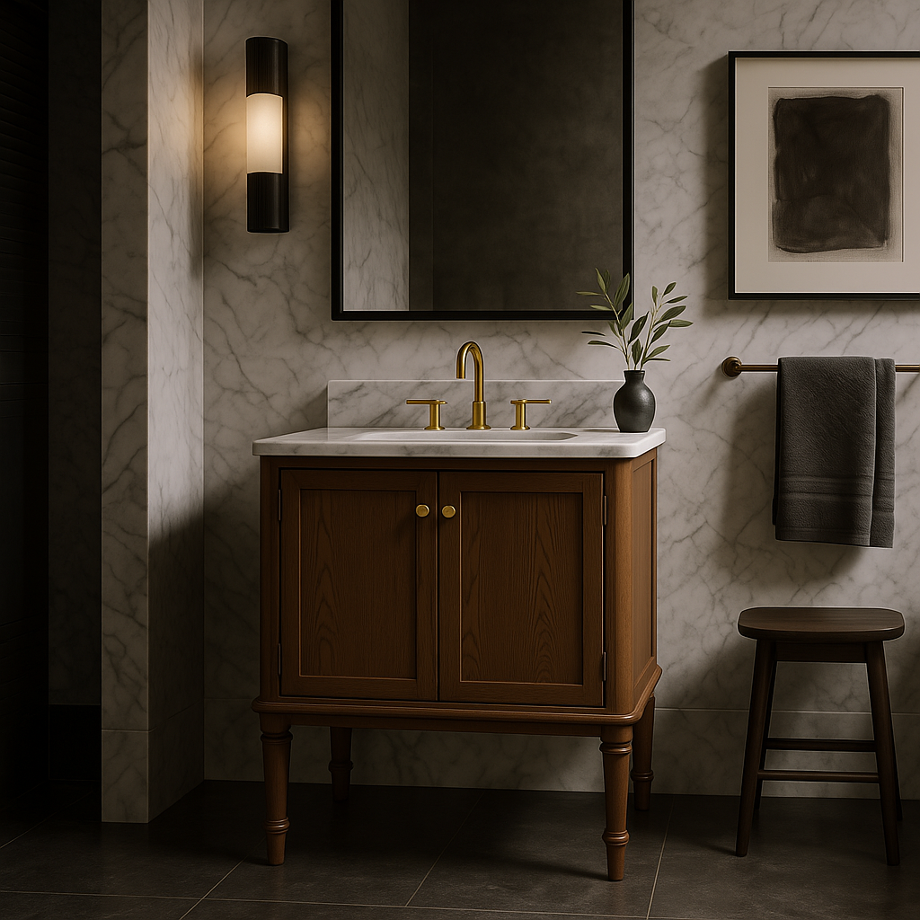 Home Decorators Collection Collette 30" Single Sink Vanity in Cinnamon ...