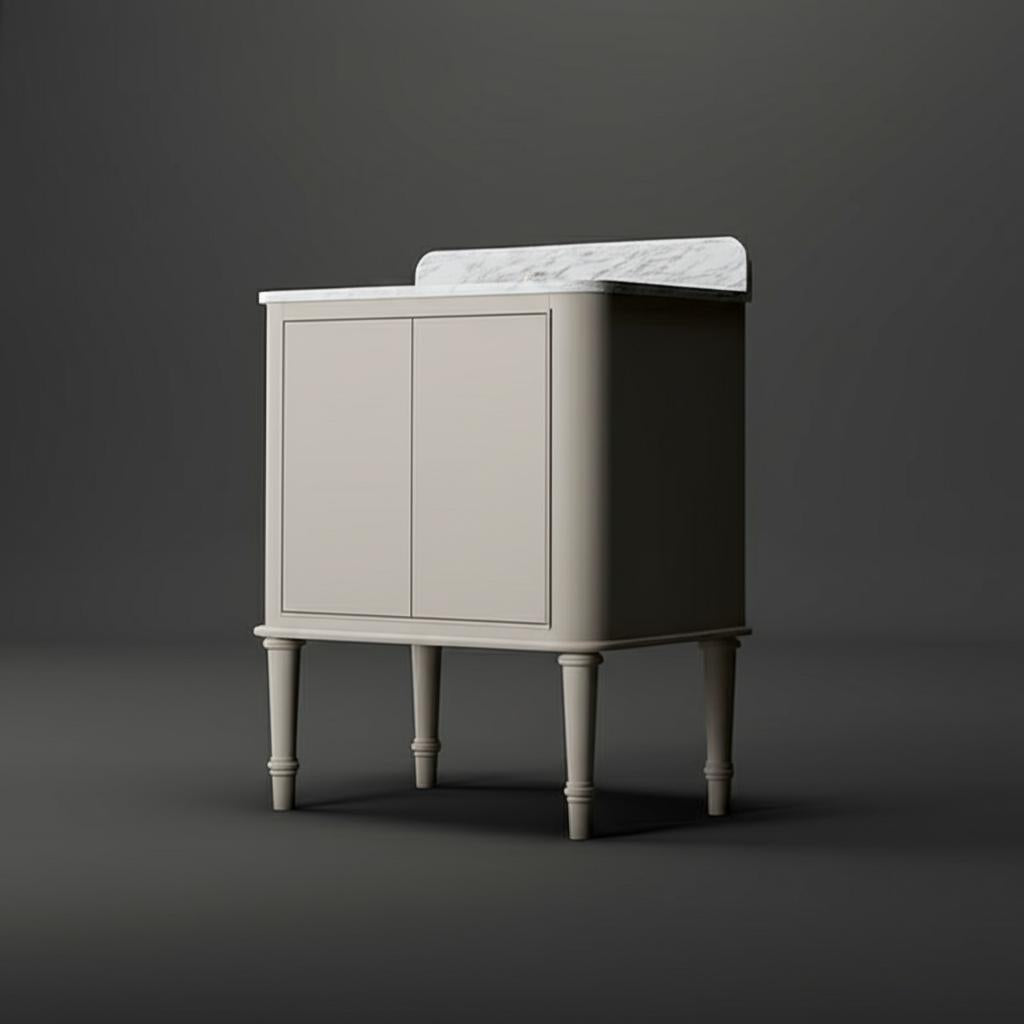 Home Decorators Collection Collette 30" Greige Bath Vanity with Carrar ...