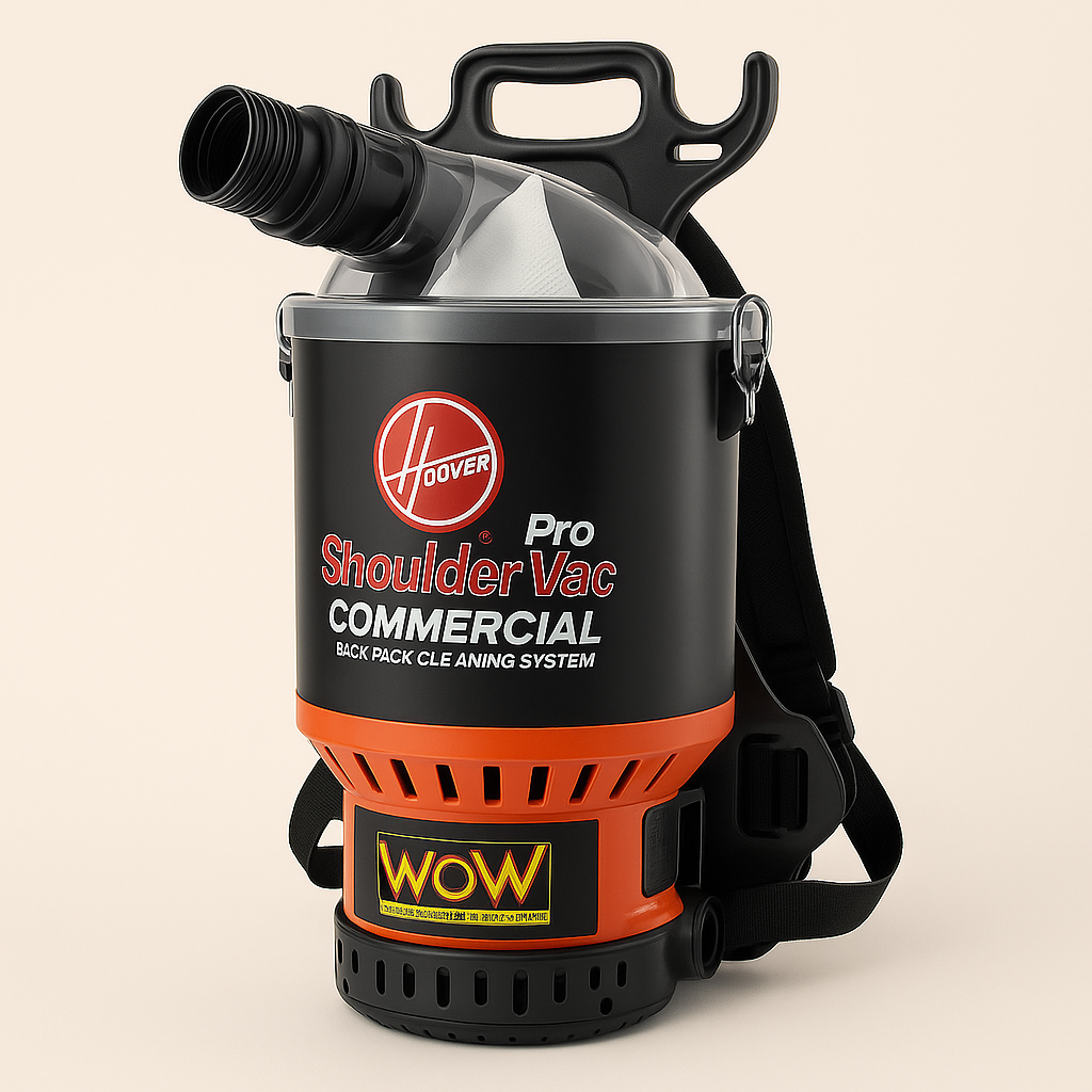 HOOVER Commercial Pro Shoulder Vac Backpack Vacuum with HEPA Filter ...