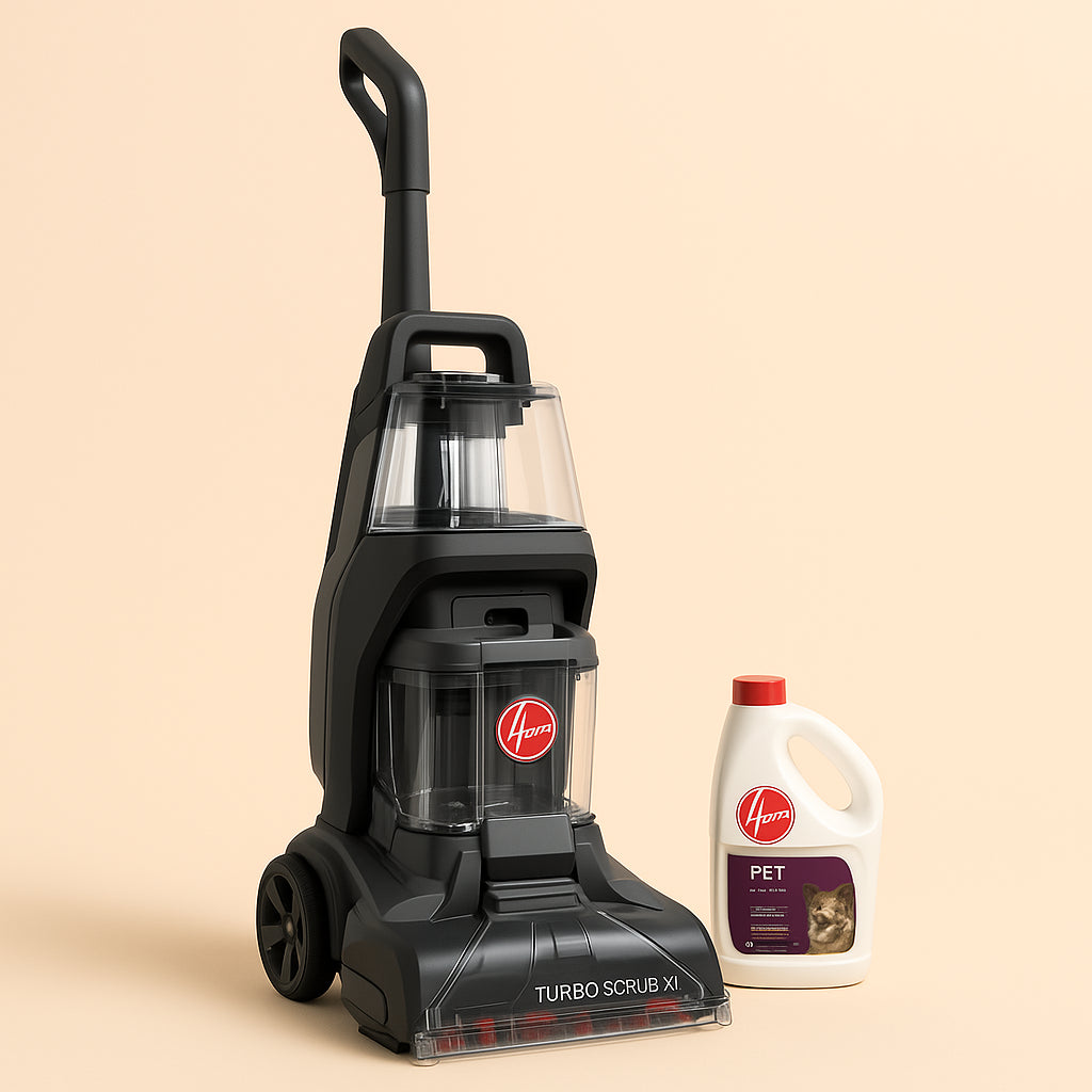 HOOVER Turbo Scrub XL Corded Upright Carpet Cleaner with 128 Oz Pet So ...