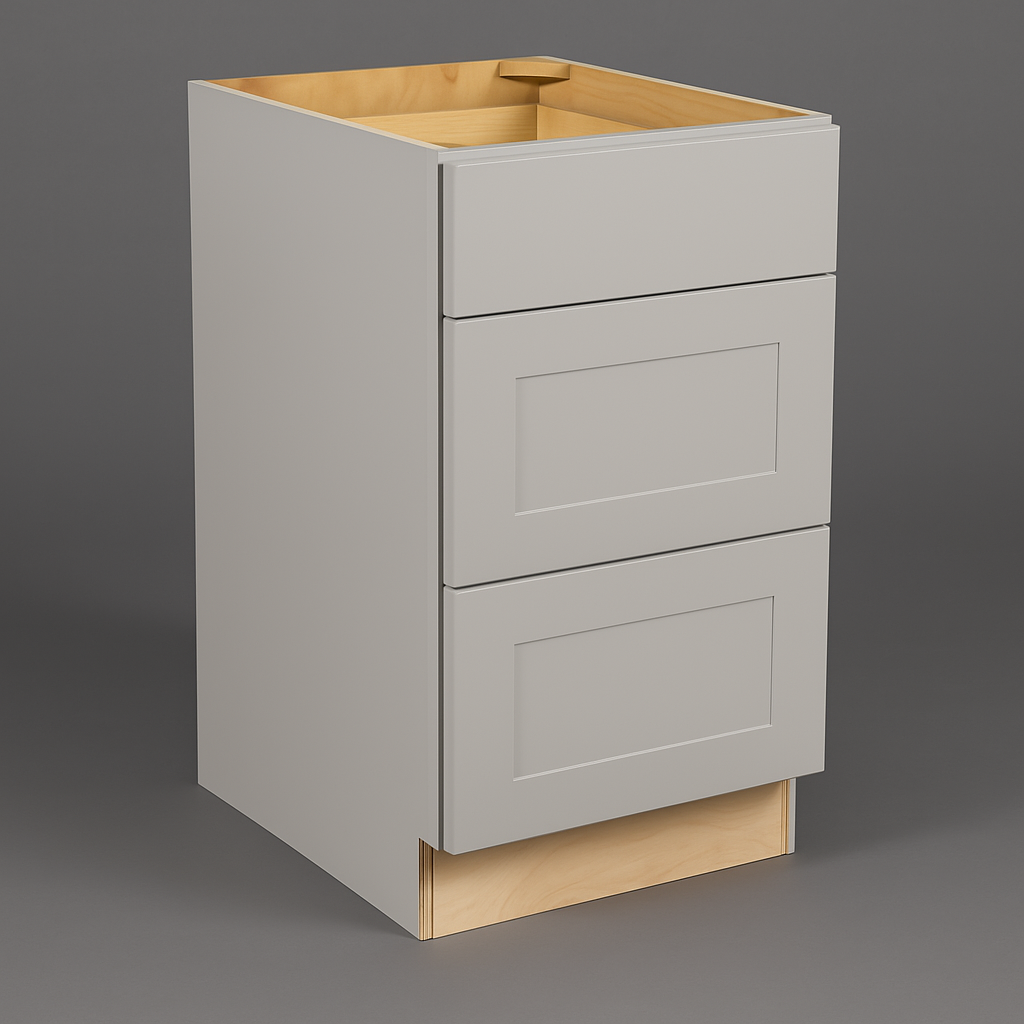 Hampton Bay Avondale Shaker Drawer Base Kitchen Cabinet in Dove Gray ...