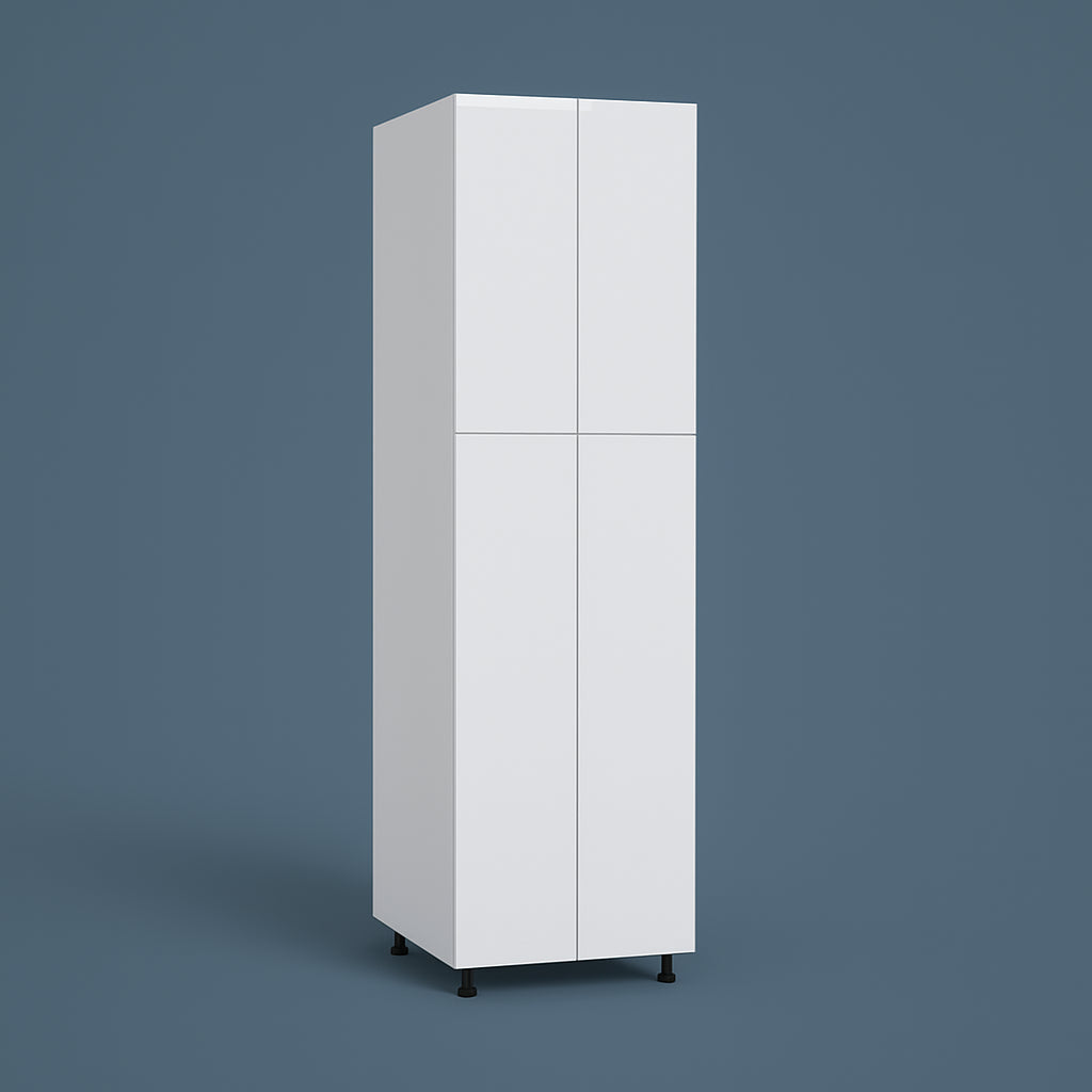 Cambridge Radiance 30 in. White Gloss Slab Pantry Cabinet – Super Arbor