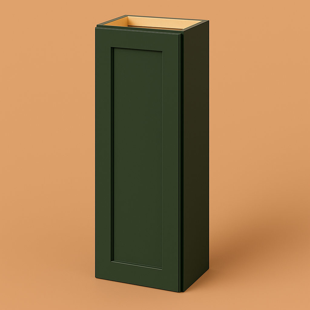 Hampton Bay Avondale Fern Green Shaker Wall Kitchen Cabinet - 15" W x ...