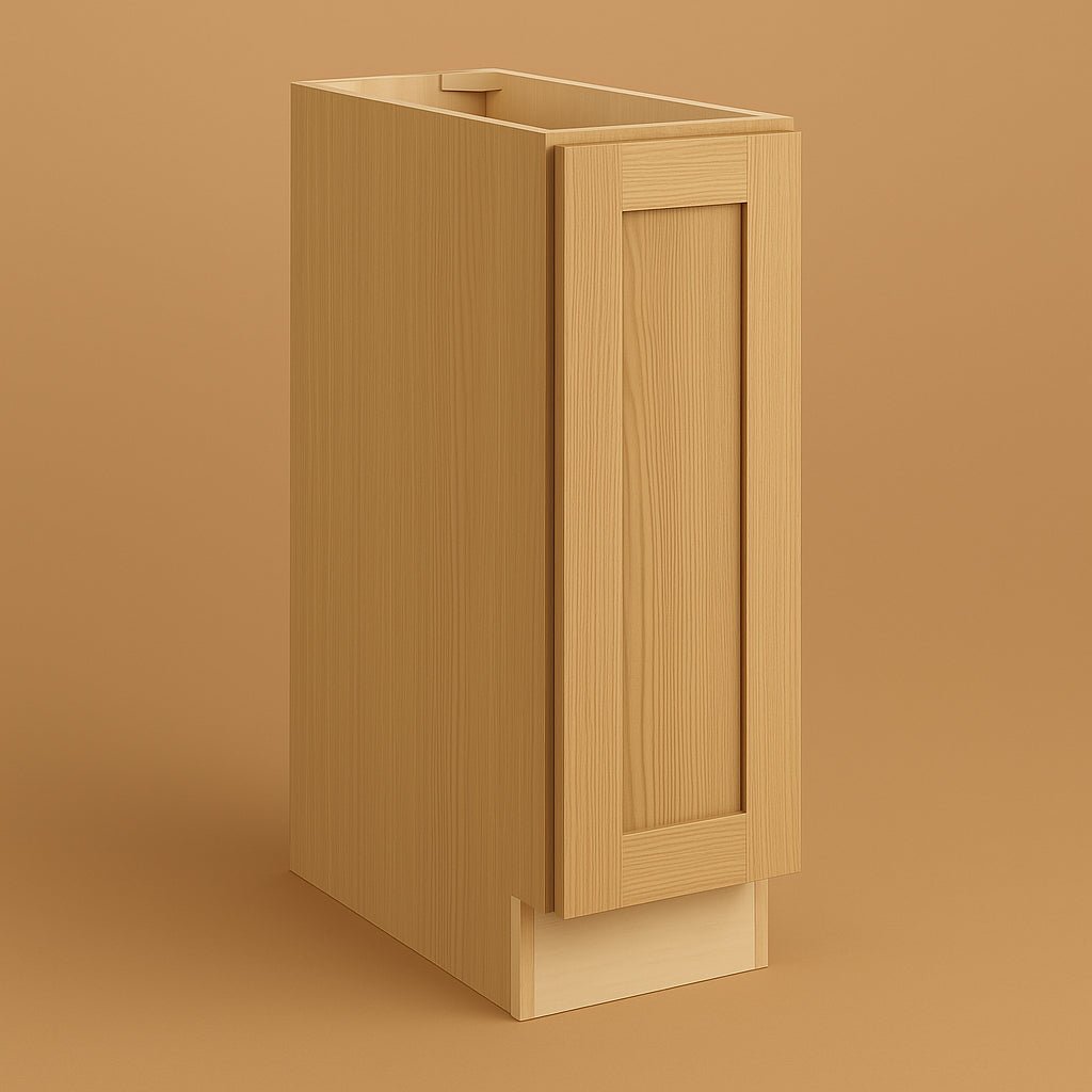 Hampton Bay Avondale White Oak Shaker Base Kitchen Cabinet - 9 in. W x ...