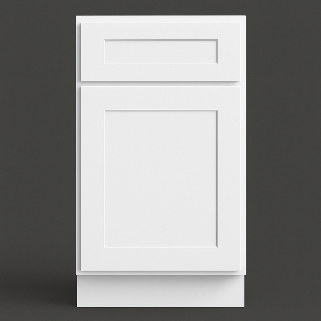 Design House Brookings Shaker Base Kitchen Cabinet, Solid Wood, White ...