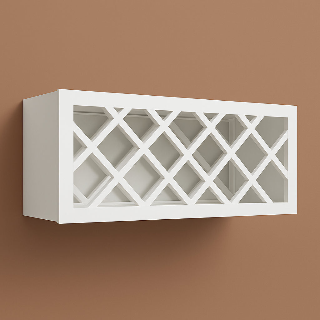 ProCraft Cabinetry Liberty White Shaker Wine Rack Cabinet, Ready to As ...