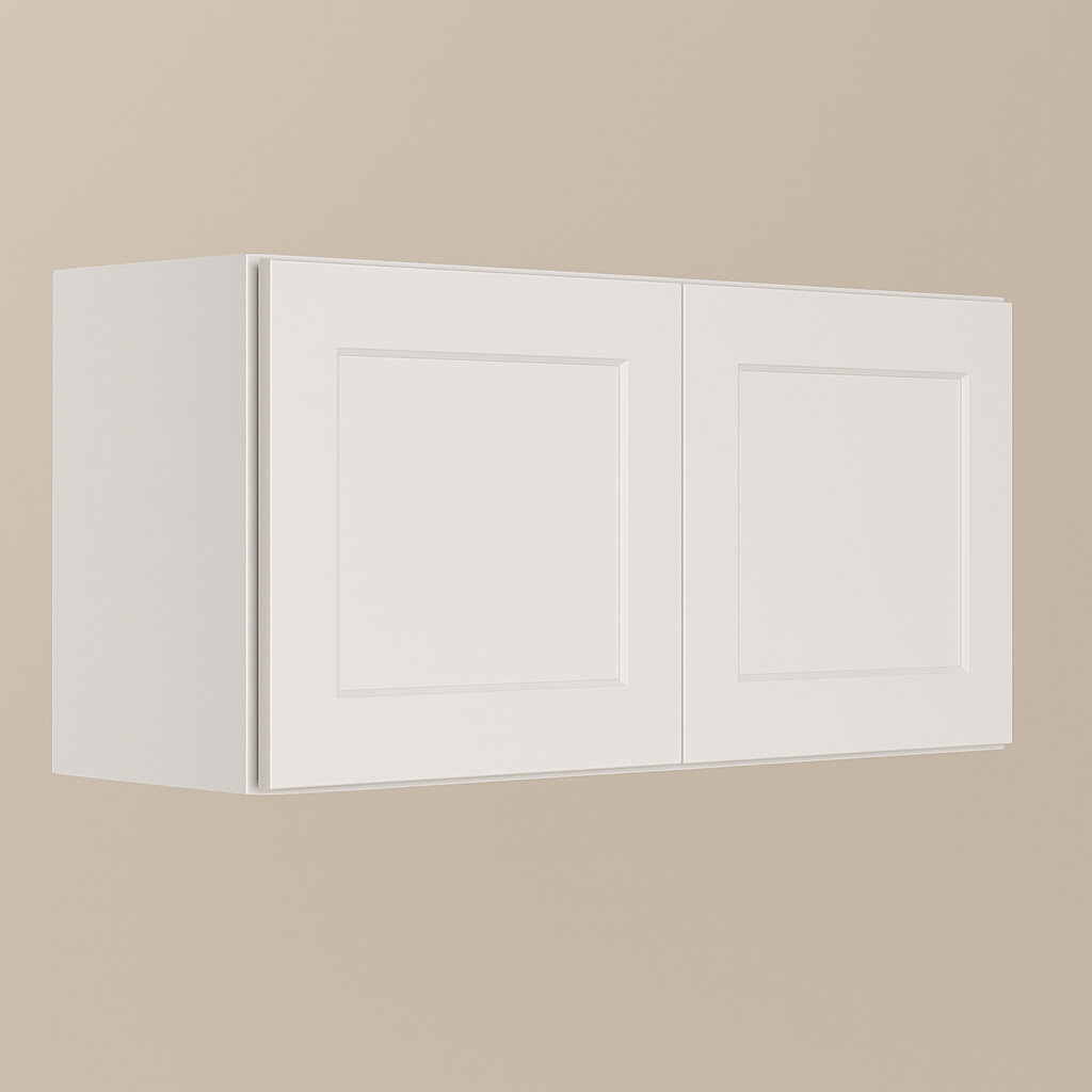 HOMEIBRO Shaker Dove Plywood Wall Bridge Cabinet - 30" W x 24" D x 15 ...