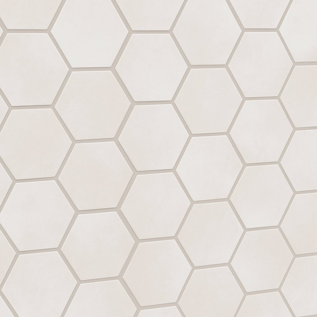 Vetta Elements Luxe Sand Hexagon Matte Porcelain Mosaic Tile - 12 x 12 ...