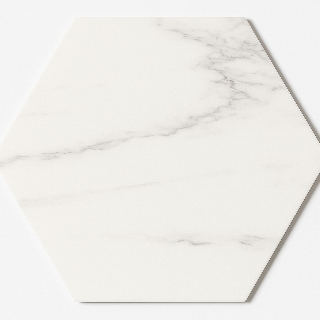 San Giorgio Marble Art Matte Hexagon Porcelain Tile - 8 x 9 – Super Arbor