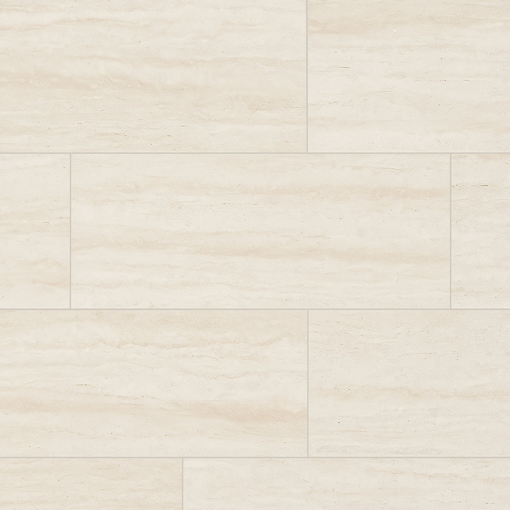 Travertini Bianco Porcelain Tile - 12 x 24 Matte Finish – Super Arbor